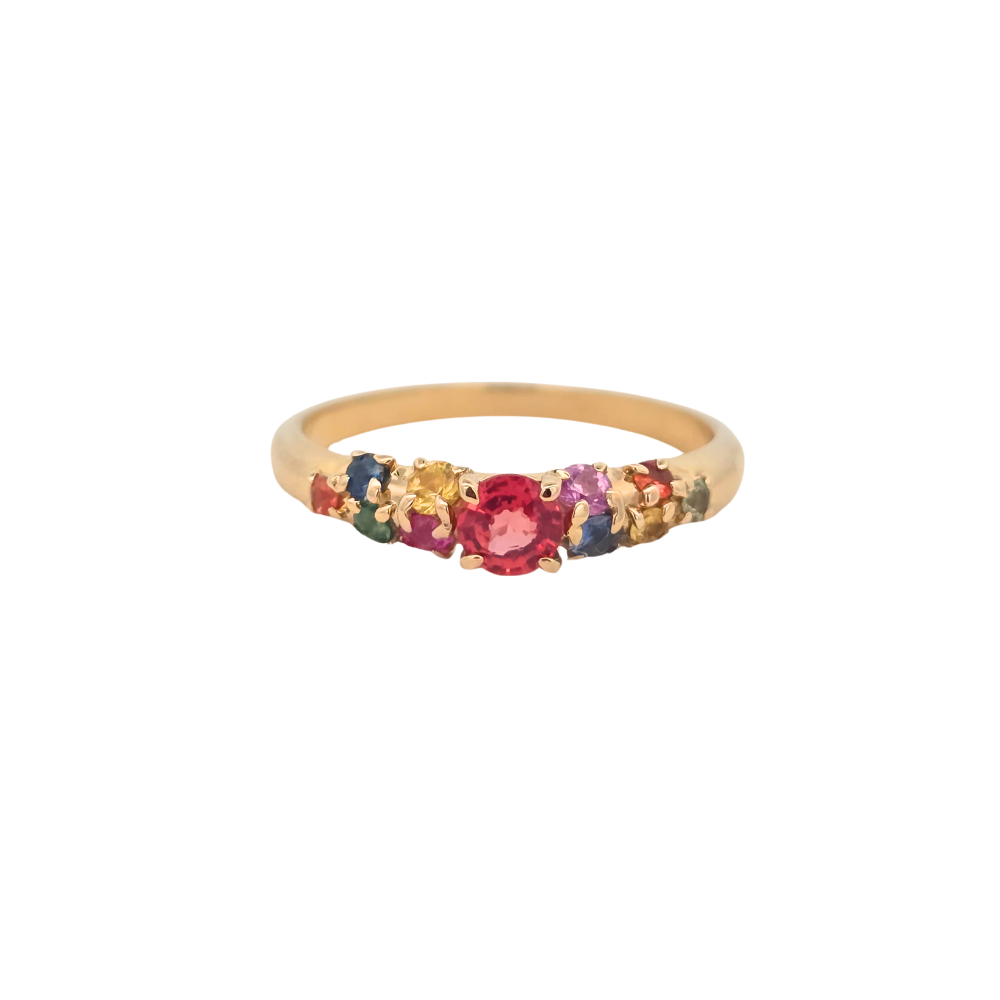 9k Yellow Gold 'Joya' Sapphire Ring